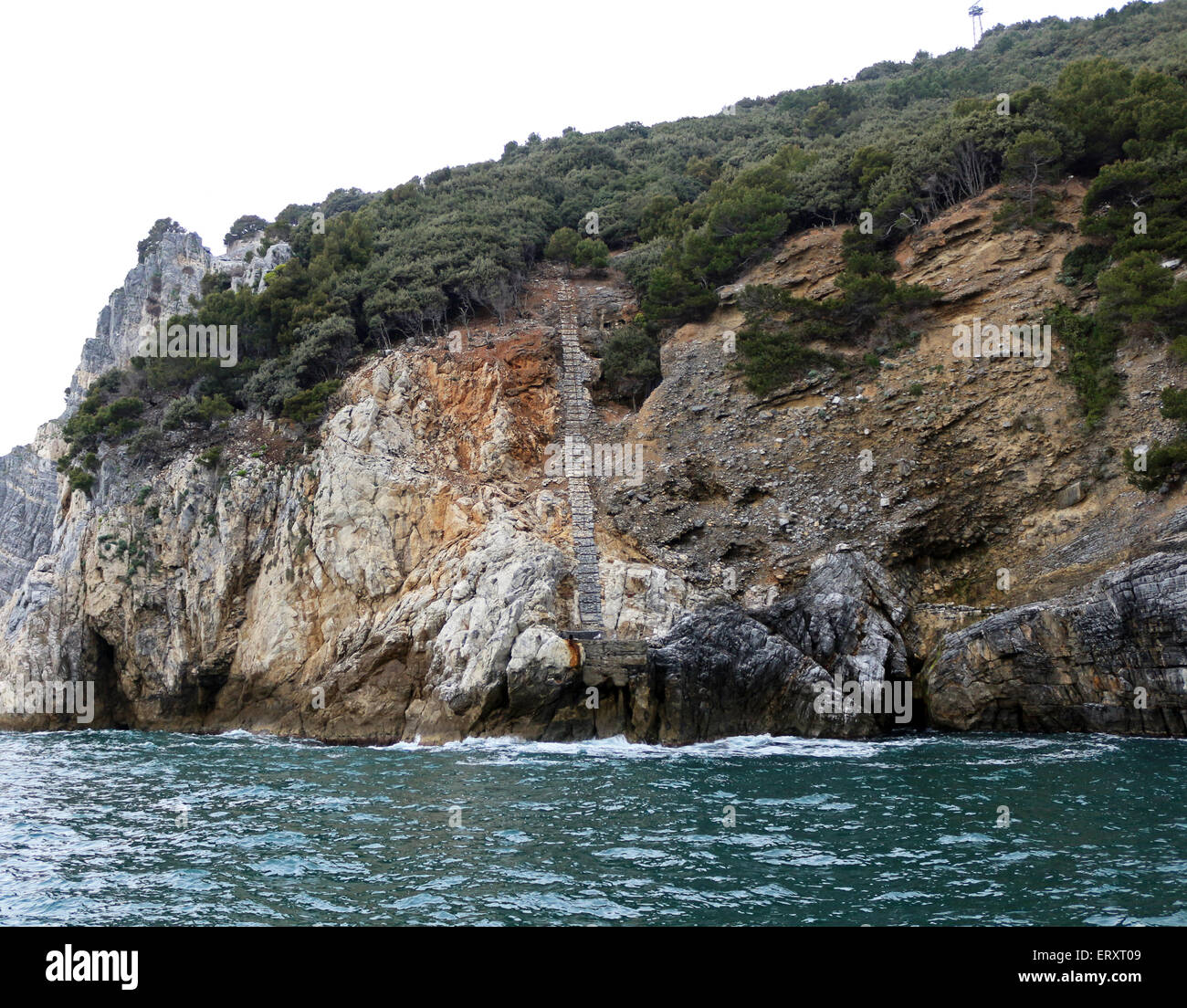 cliff face in Portovenere, Liguria Stock Photo - Alamy