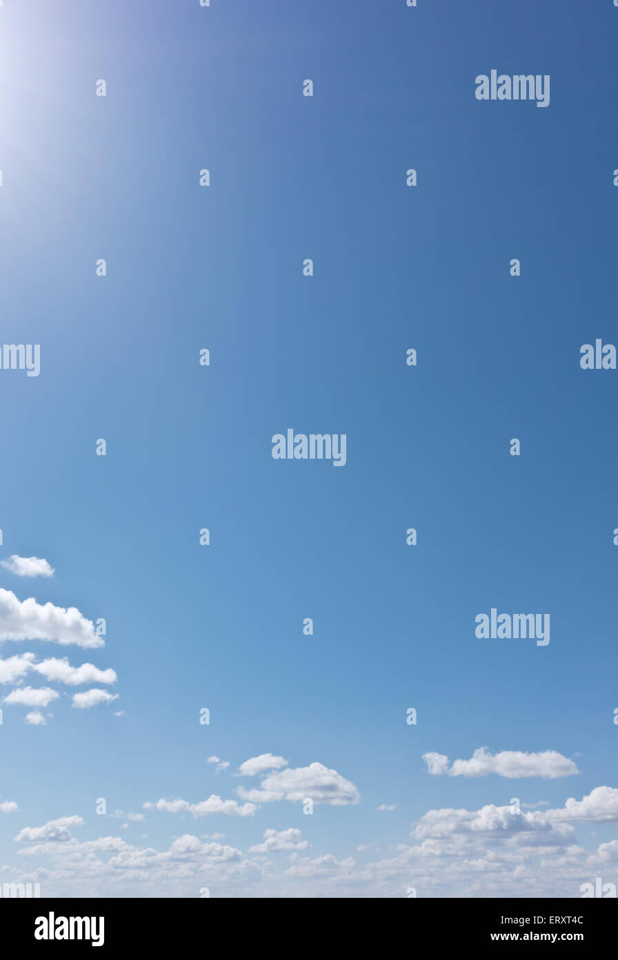 real blue sky with clouds Stock Photo - Alamy