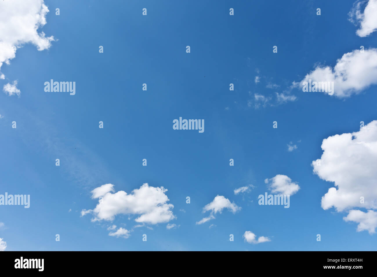 real blue sky with clouds Stock Photo - Alamy