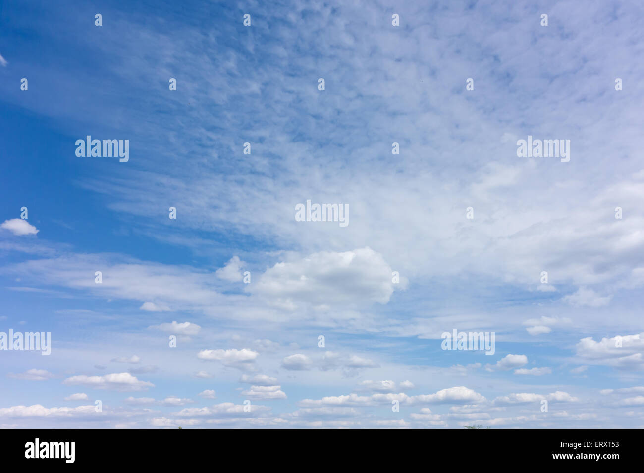 real blue sky with clouds Stock Photo - Alamy