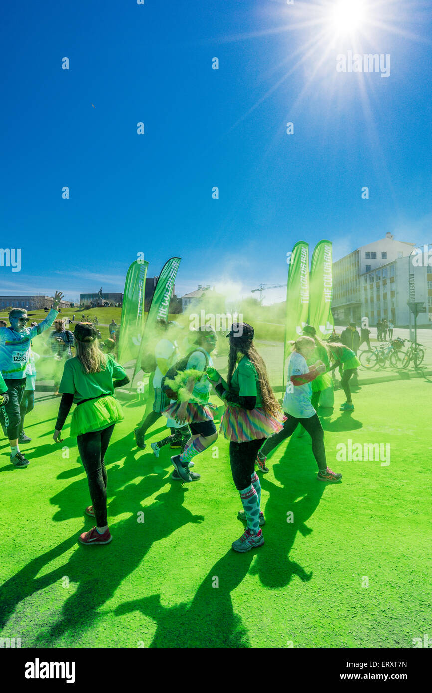 The Color Run, Reykjavik, Iceland. "Happiest 5k run on the Planet ...