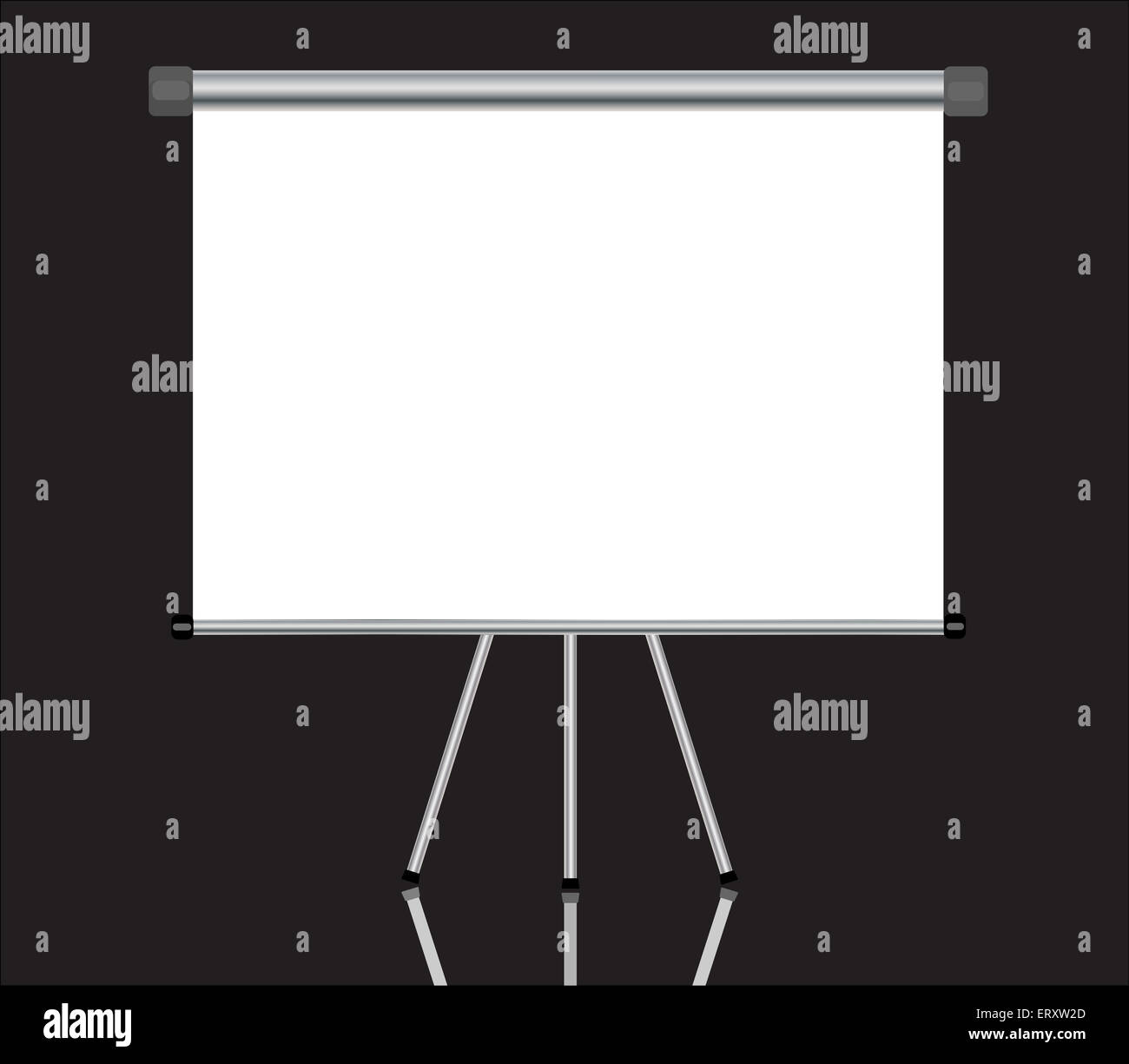 Blank portable projection screen Stock Photo - Alamy