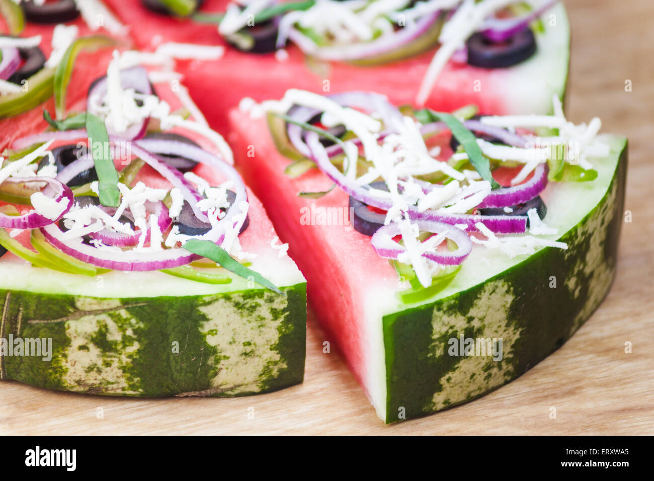 Juicy sweet watermelon pizza hi-res stock photography and images - Alamy