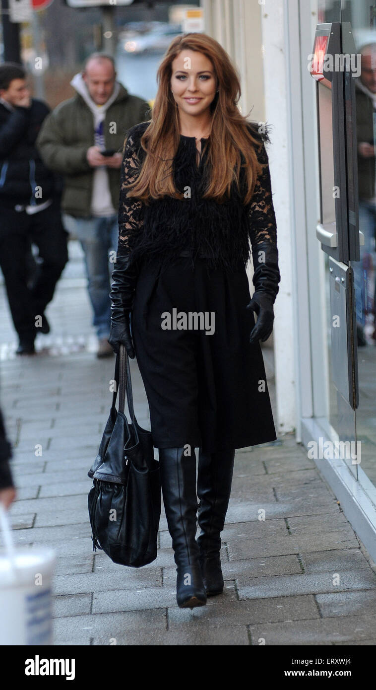 Lydia Bright wearing an all black ensemble while out and about in Essex ...