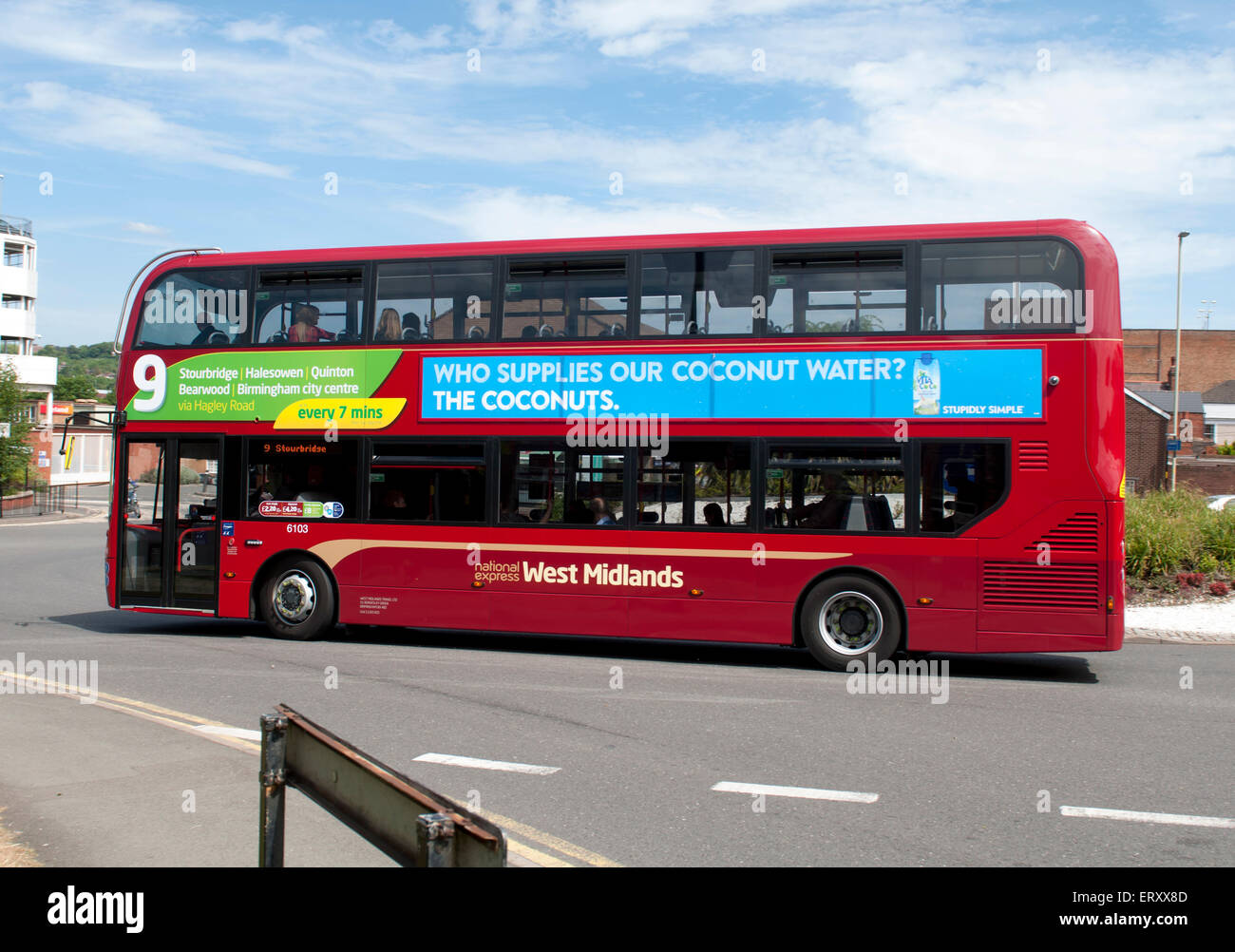 National Express West Midlands bus at Halesowen, West Midlands, England ...