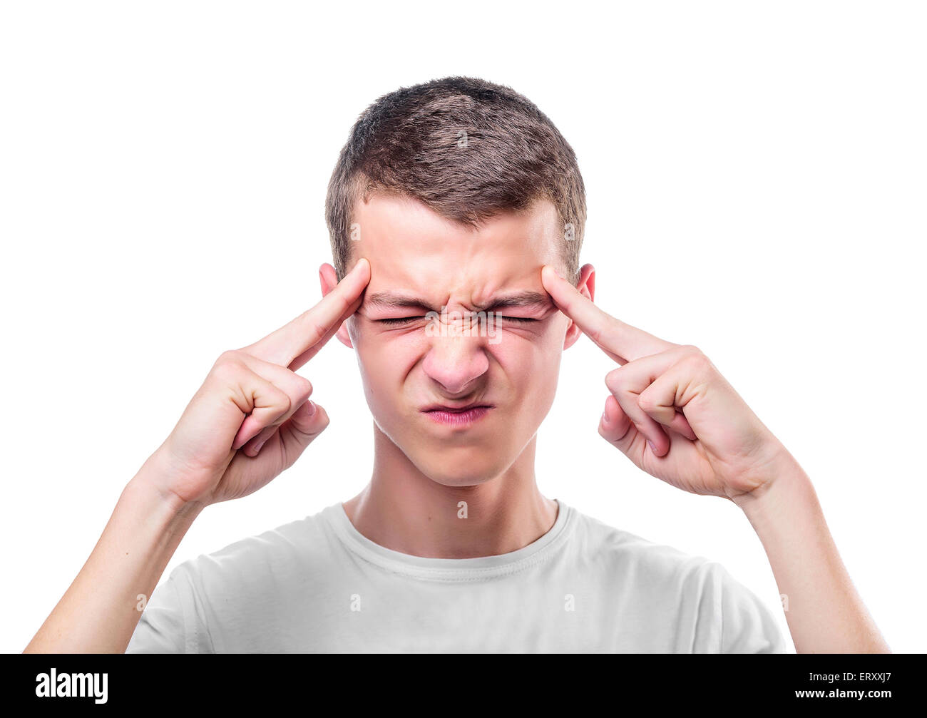 Young thoughtful man Stock Photo - Alamy Young thoughtful man Stock Photo - Alamy