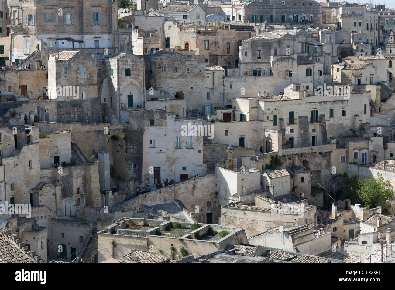 Matera, in Italy with its caratheristics Sassi, troglodyte houses Stock ...