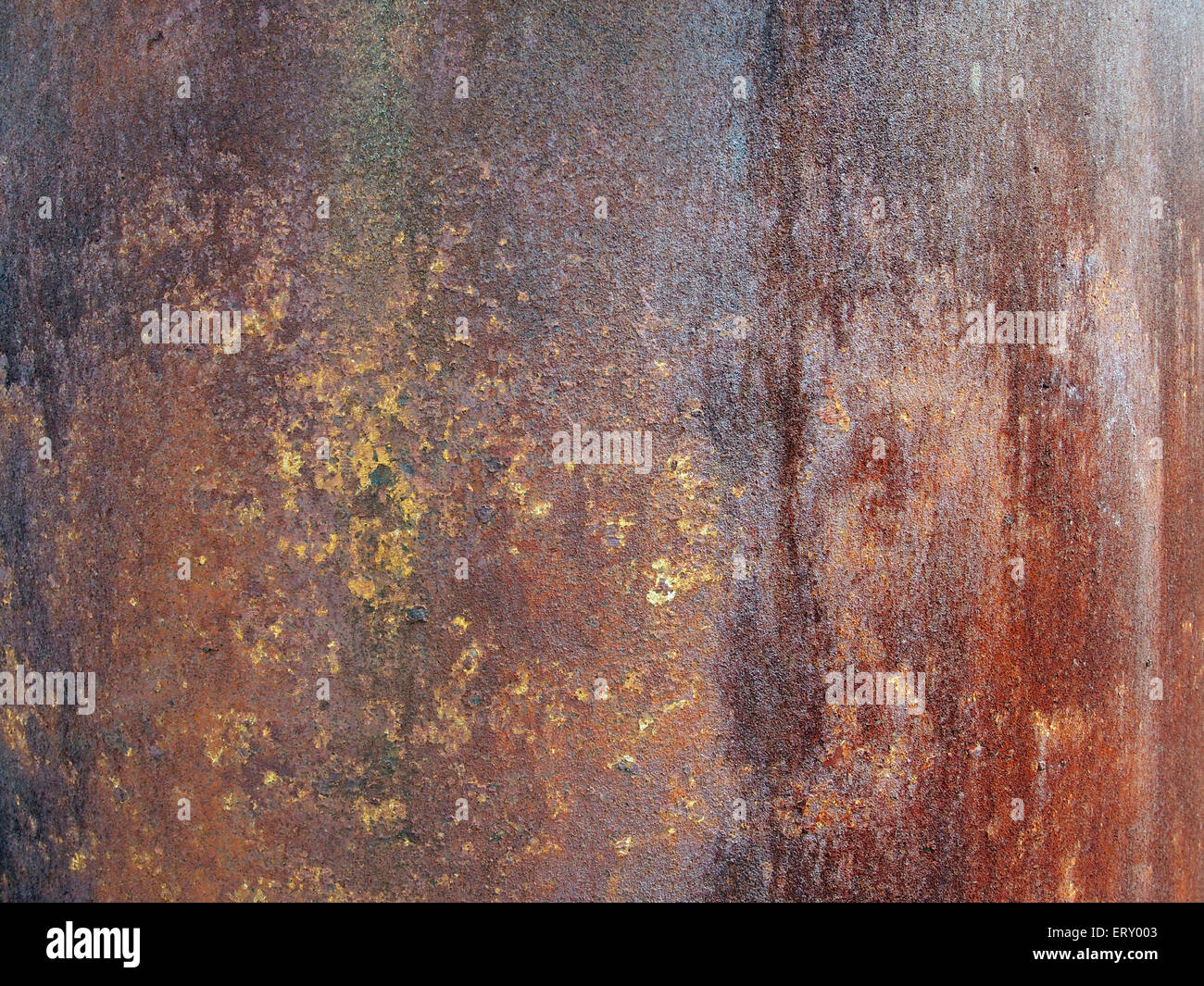 Rusty steel - a deep layer of rust on an old piece of industrial ...