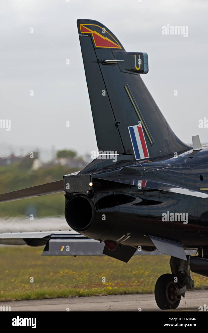 ZK030 Hawk T2 Fast jet Raf Valley Anglesey North Wales UK exhaust heat ...