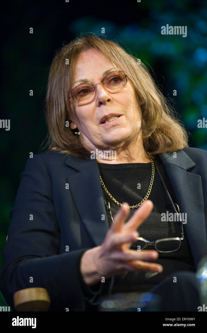 Rose Tremain novelist speaking on stage at Hay Festival 2015 Stock ...