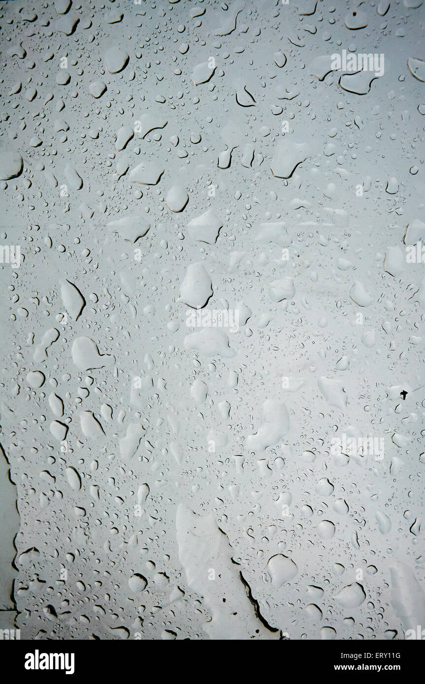Rain drops texture on a transparent surface Stock Photo - Alamy