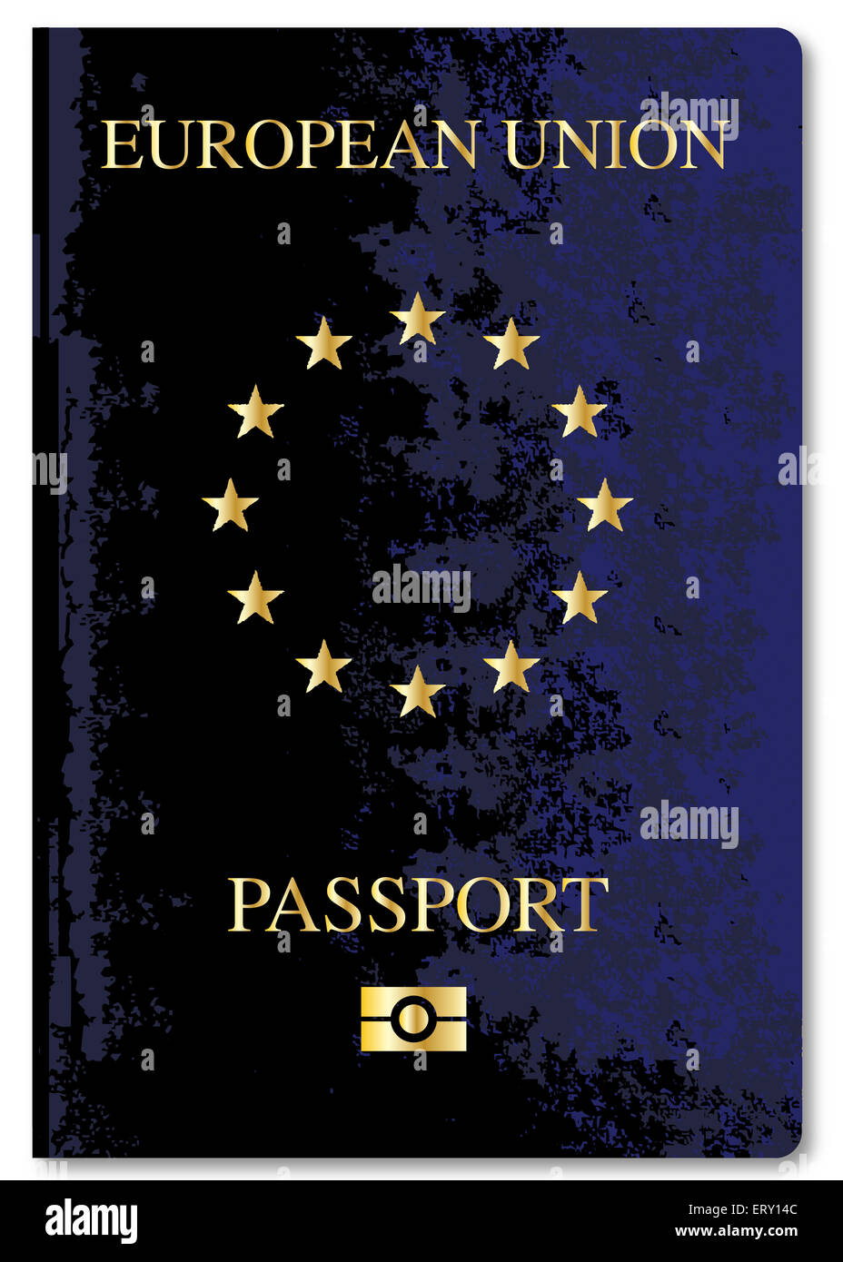 European Union travel passport over a white background Stock Photo - Alamy