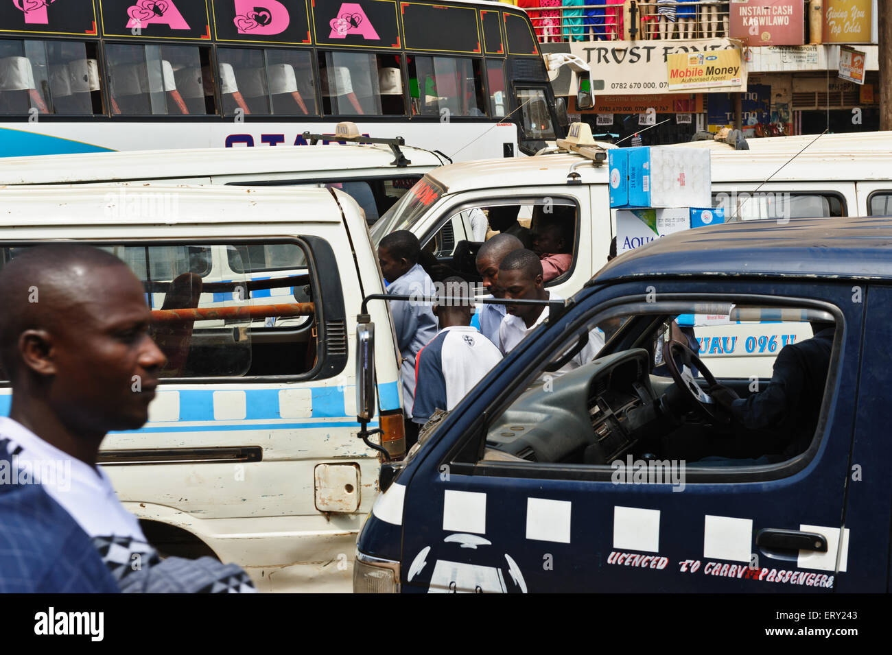 Uganda, Kampala, Central busstation Stock Photo - Alamy