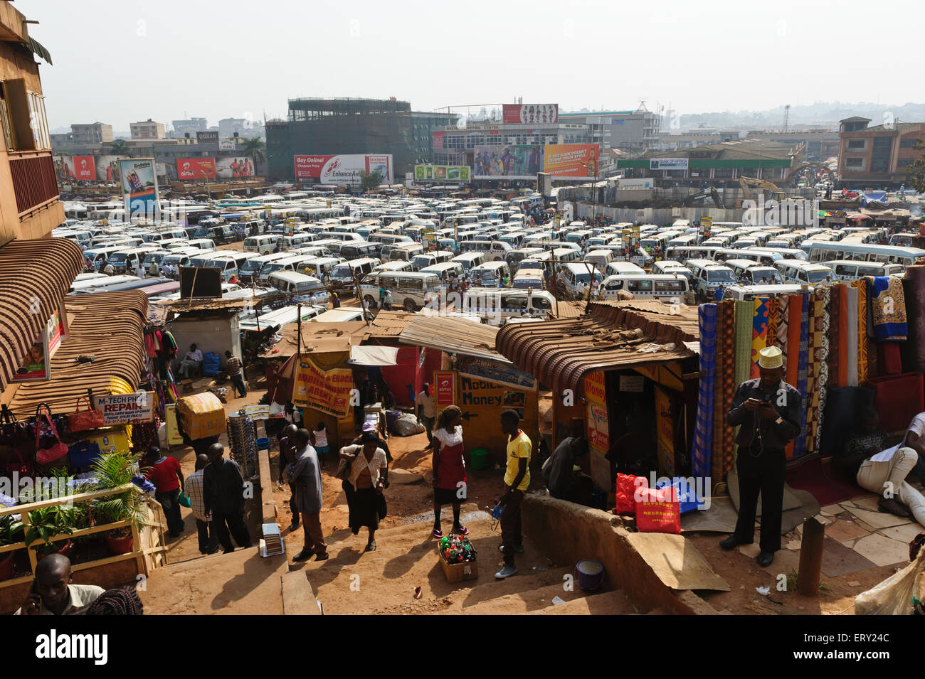 Uganda, Kampala, Central busstation Stock Photo - Alamy