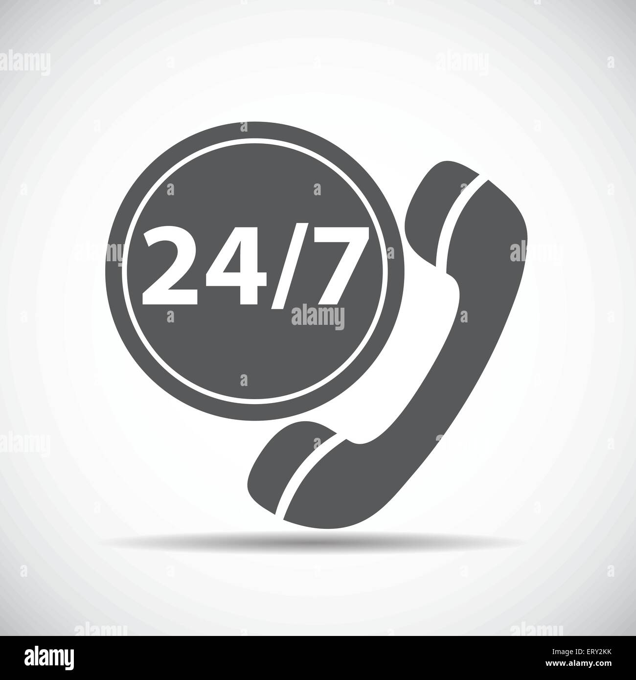 Customer service 24/7 Icon Vector Illustration Stock Vector Image & Art ...