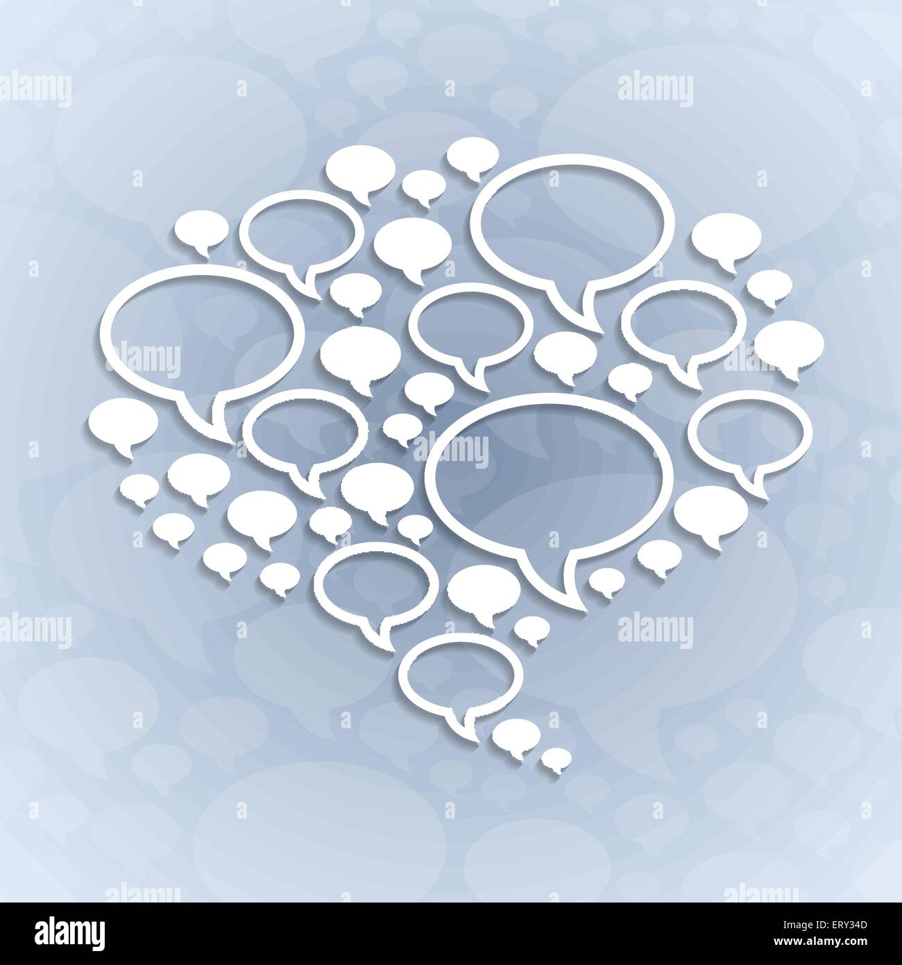 Chat bubble symbol on light grey background. RGB EPS 10 vector Stock ...