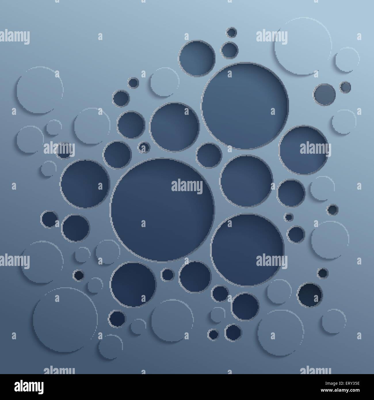 Abstract 3D background with dark inner and outer circles Stock Vector ...