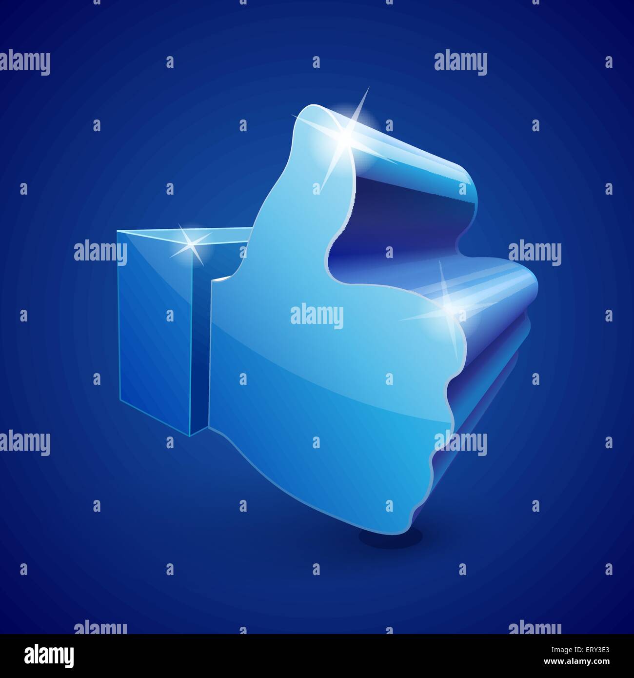 Blue like symbol 3d Stock Vector Images - Alamy