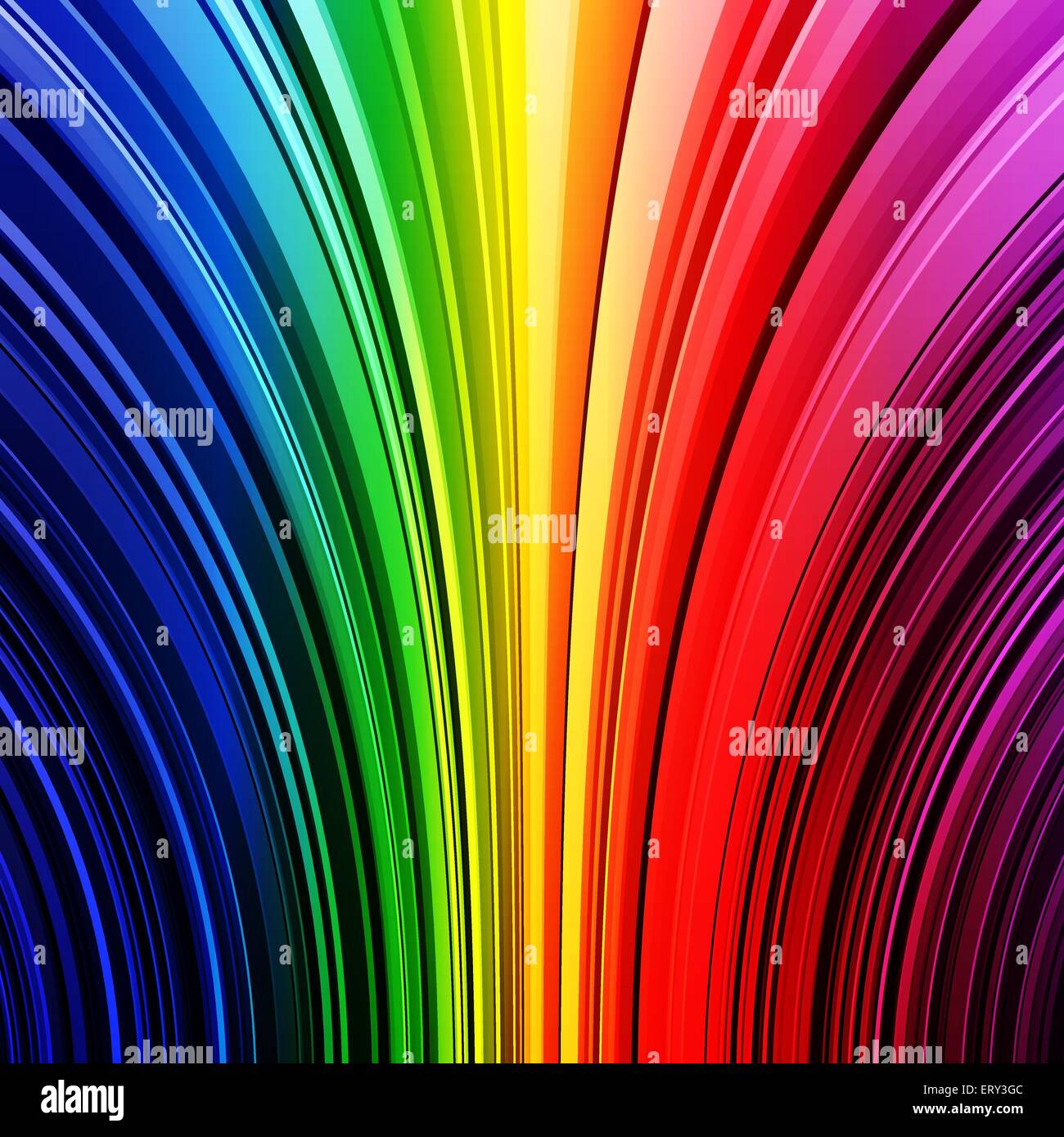 Abstract warped rainbow stripes background. RGB EPS 10 vector Stock ...
