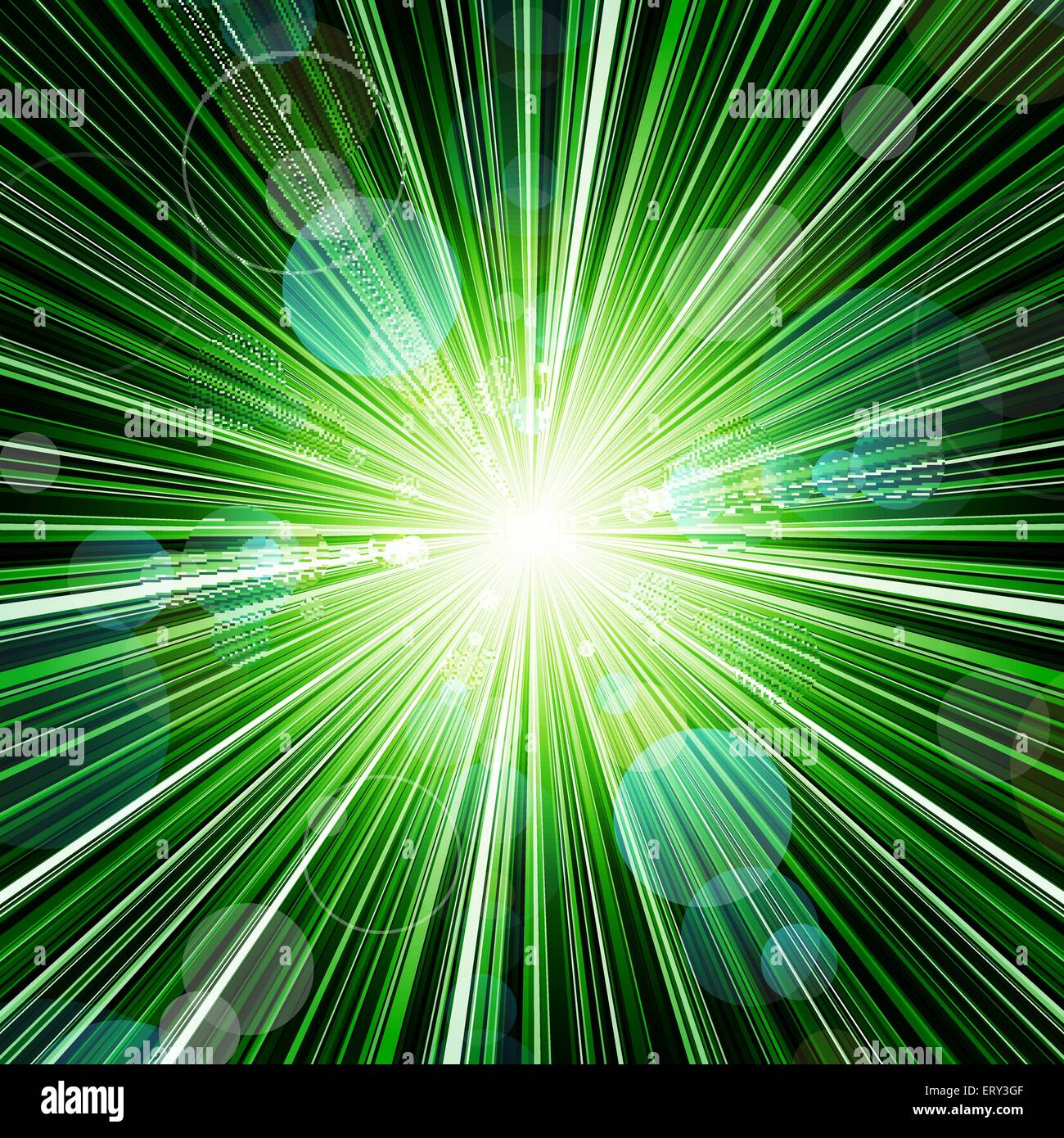 Abstract green striped burst background. RGB EPS 10 vector Stock Vector Image & Art - Alamy
