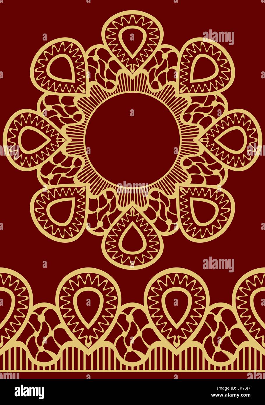 Gold seamless border Stock Vector Image & Art - Alamy