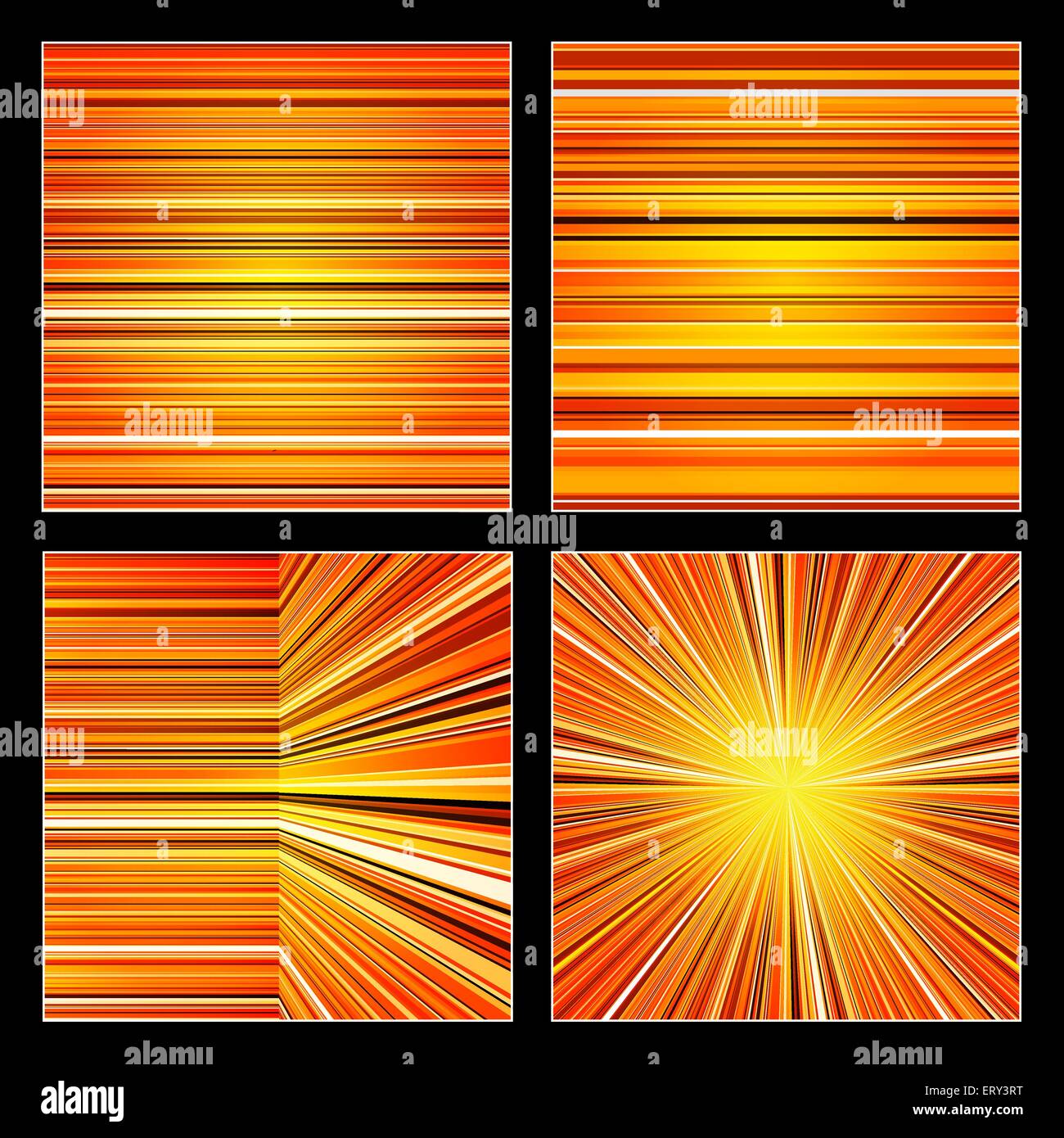 Set of striped orange colorful backgrounds. RGB EPS 10 vector Stock ...