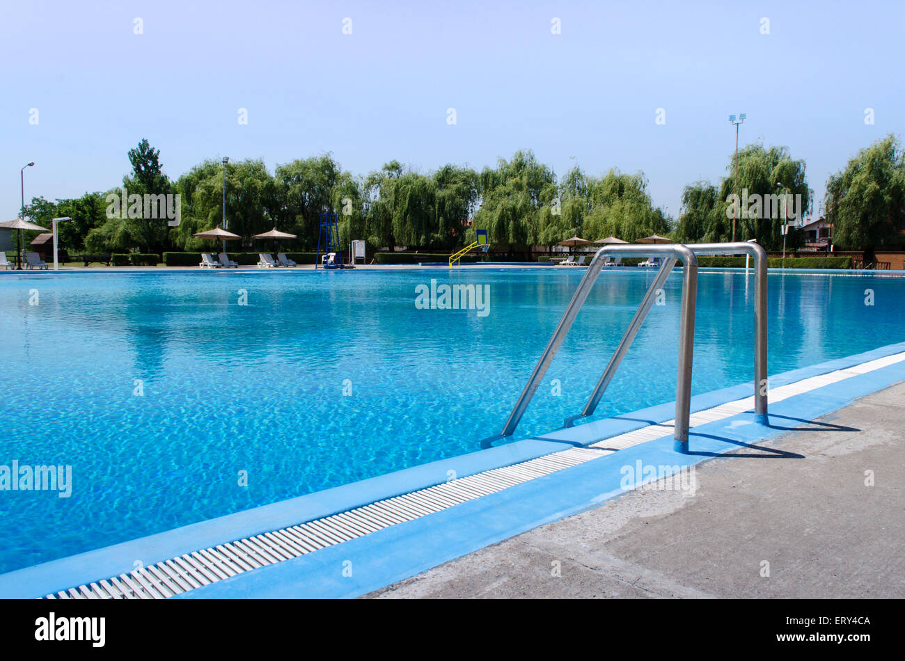 Public pool before the opening Stock Photo - Alamy