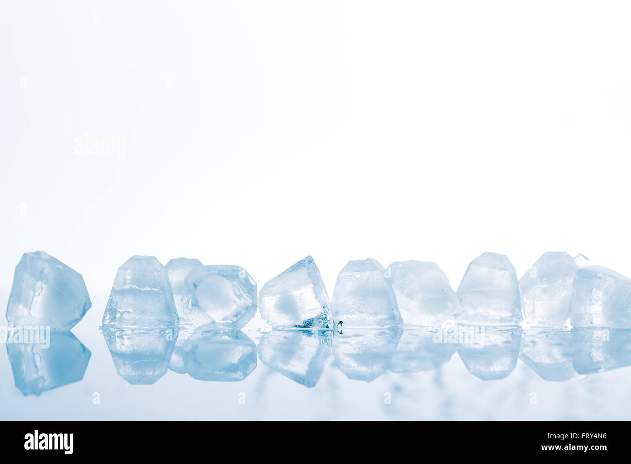 ice cube on white background Stock Photo - Alamy