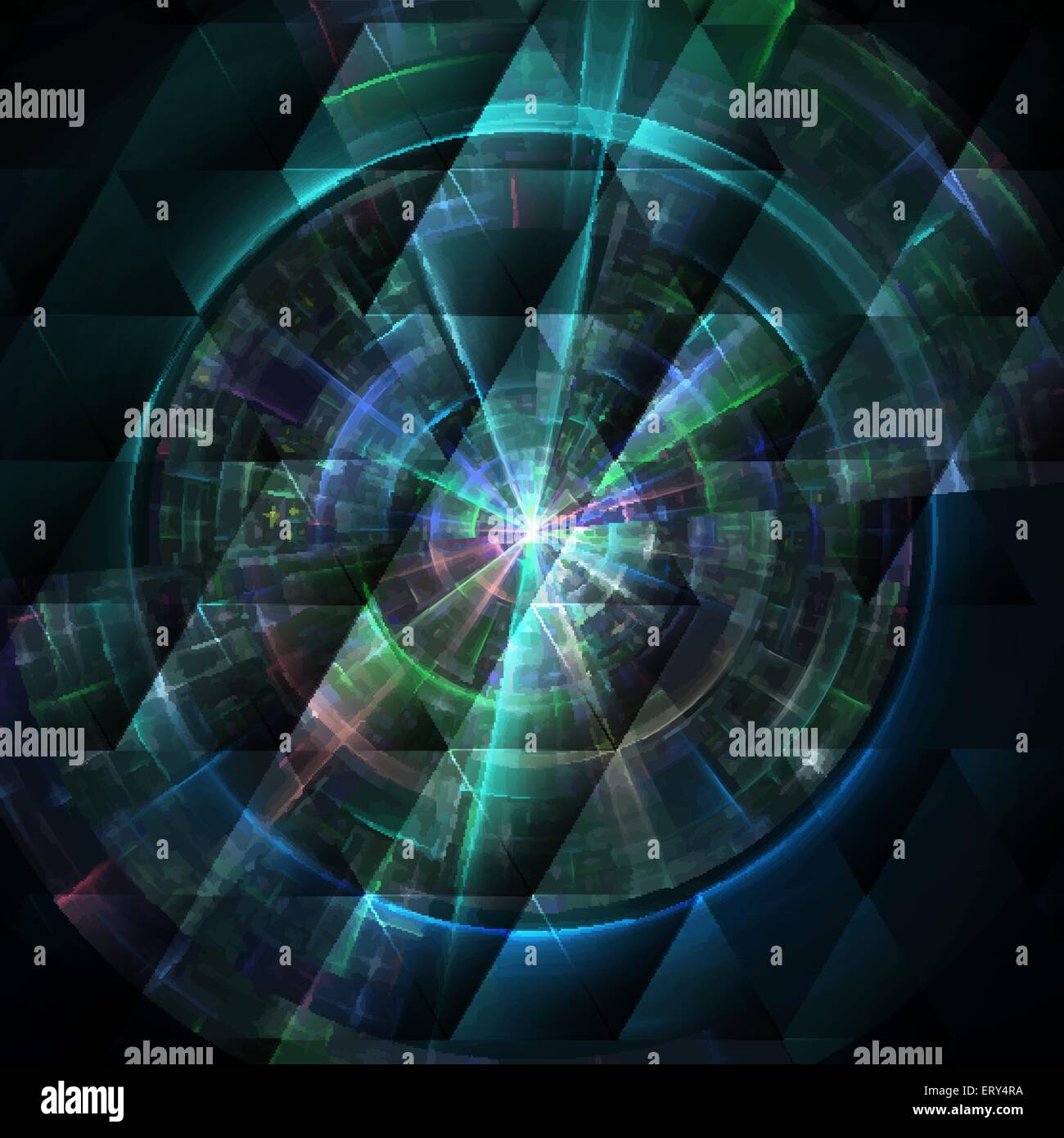 Composition of abstract radial grid Stock Vector Image & Art - Alamy