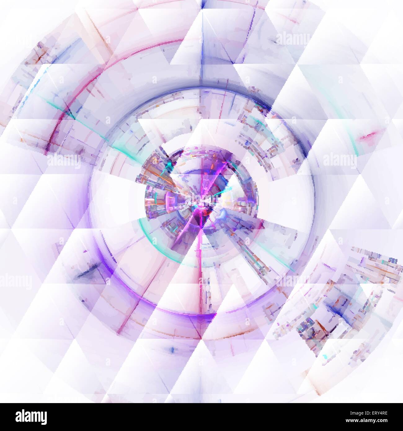 Composition of abstract radial grid Stock Vector Image & Art - Alamy