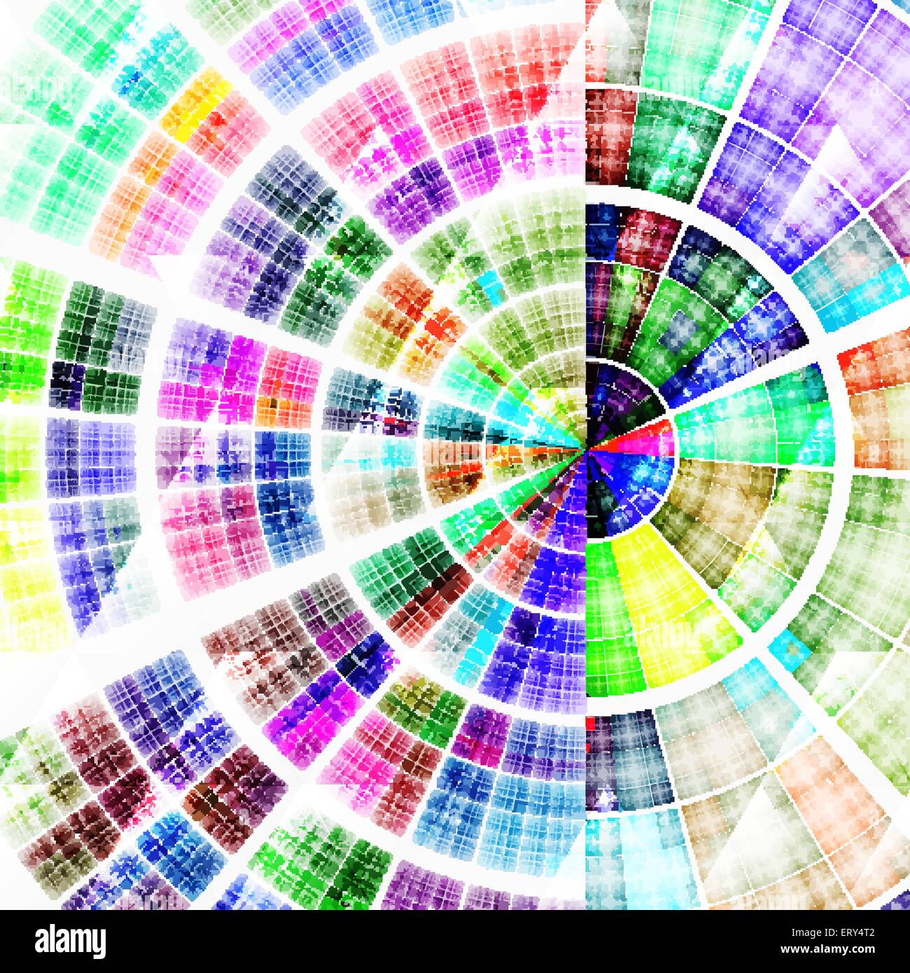 Composition of abstract radial grid Stock Vector Image & Art - Alamy