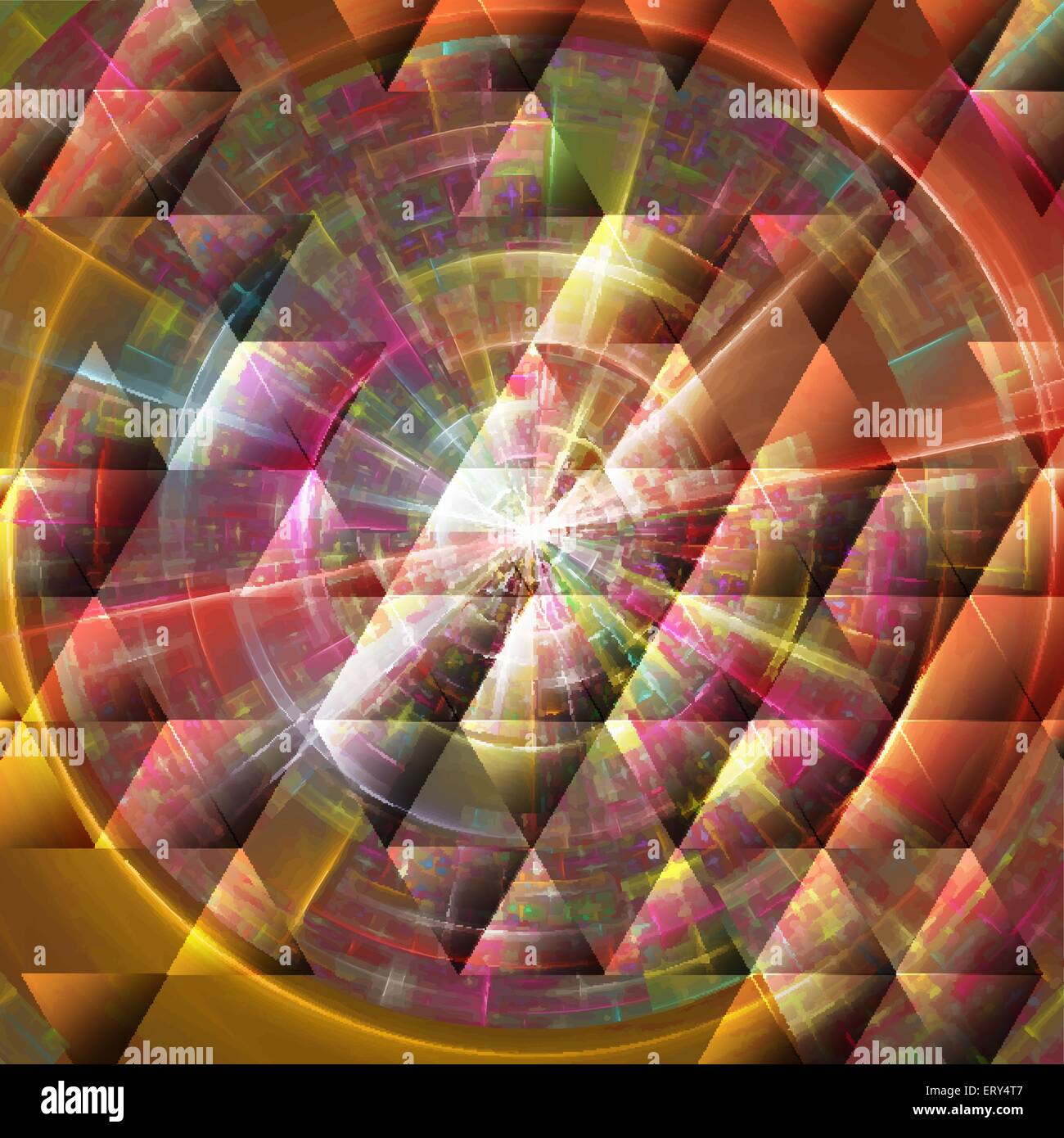 Composition of abstract radial grid Stock Vector Image & Art - Alamy