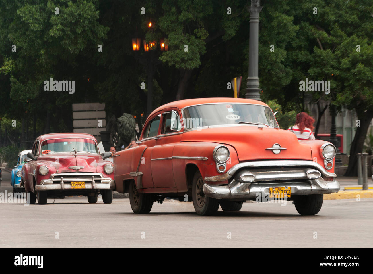 Elk224-1796 Cuba, Havana, vintage cars Stock Photo - Alamy