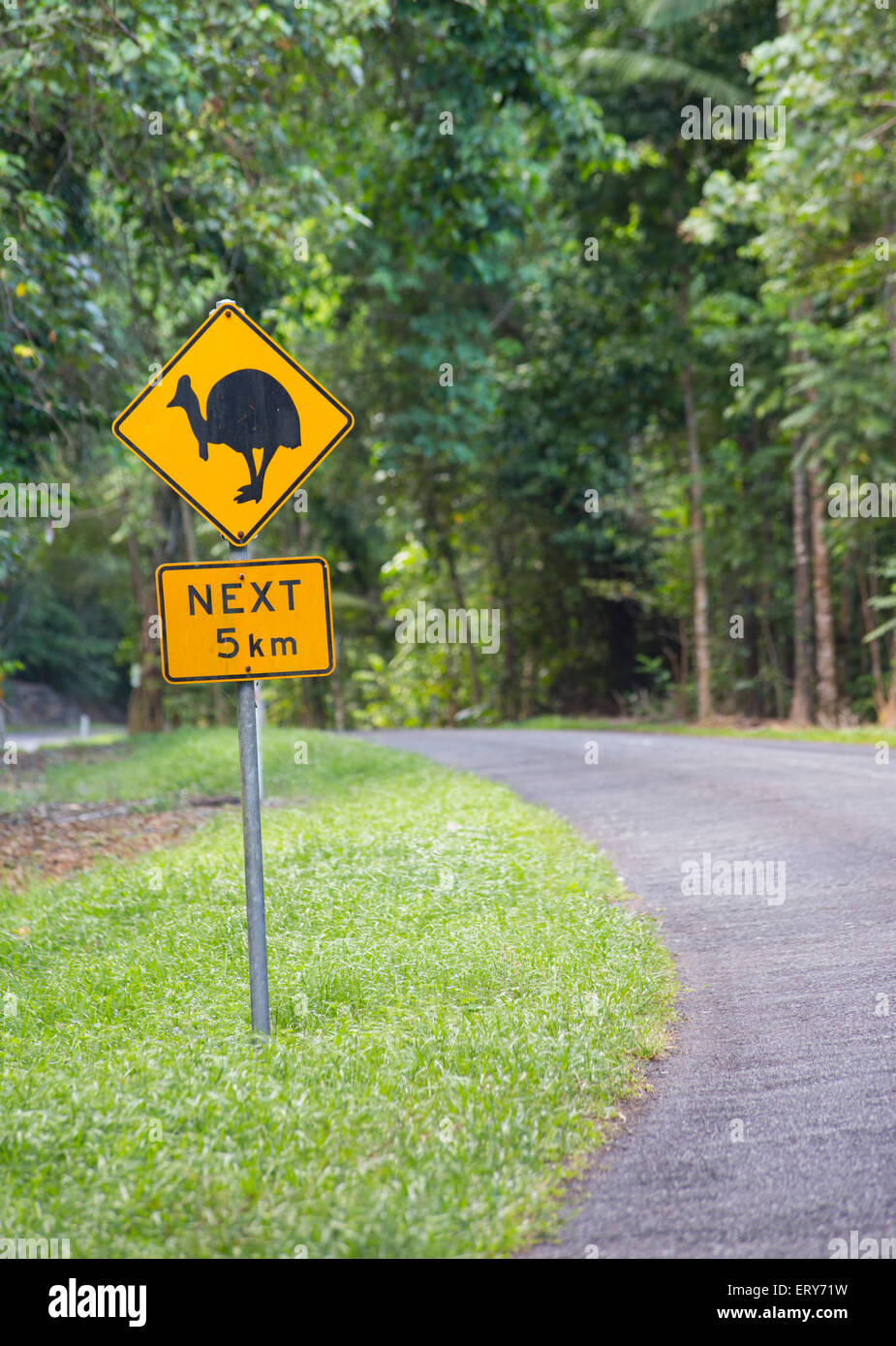 Cassowary road sign hi-res stock photography and images - Alamy