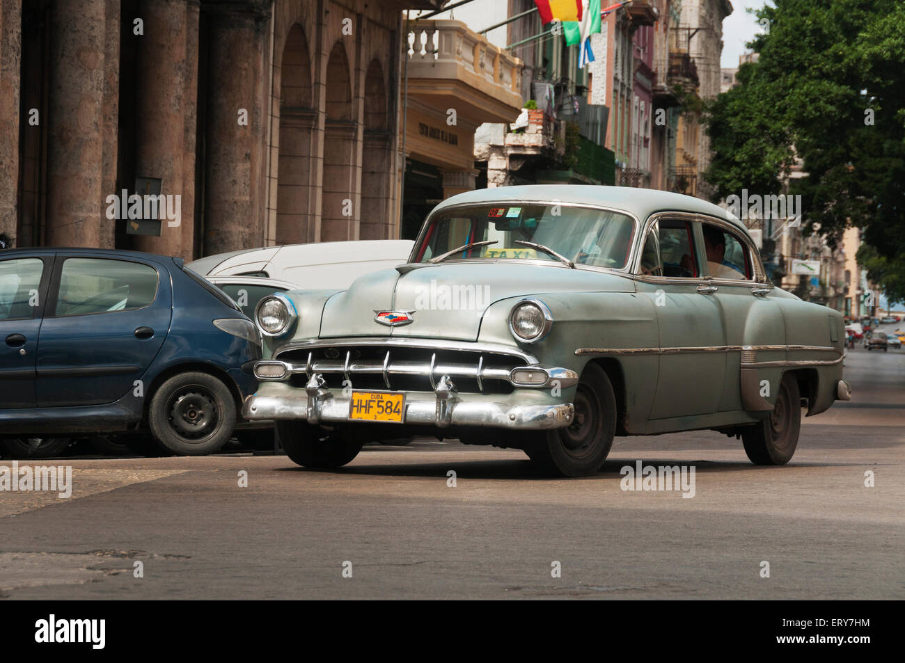 Elk224-1841 Cuba, Havana, vintage car Stock Photo - Alamy