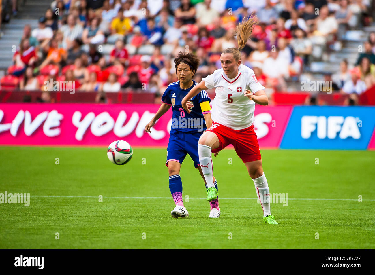 Vancouver, Canada. 9th June, 2015. Switzerland defender Noelle MARITZ ...