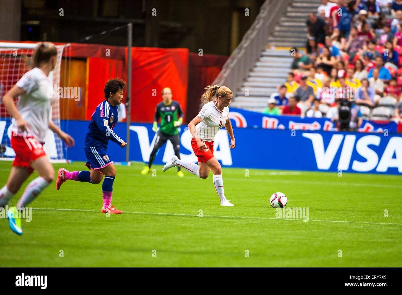 Vancouver, Canada. 9th June, 2015. Switzerland defender Rachel RINAST ...