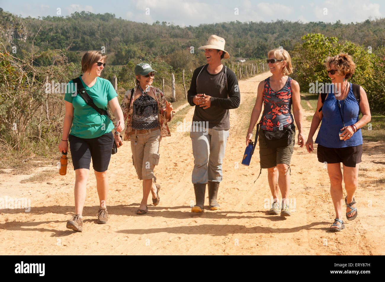 Hiking guide talk hi-res stock photography and images - Alamy