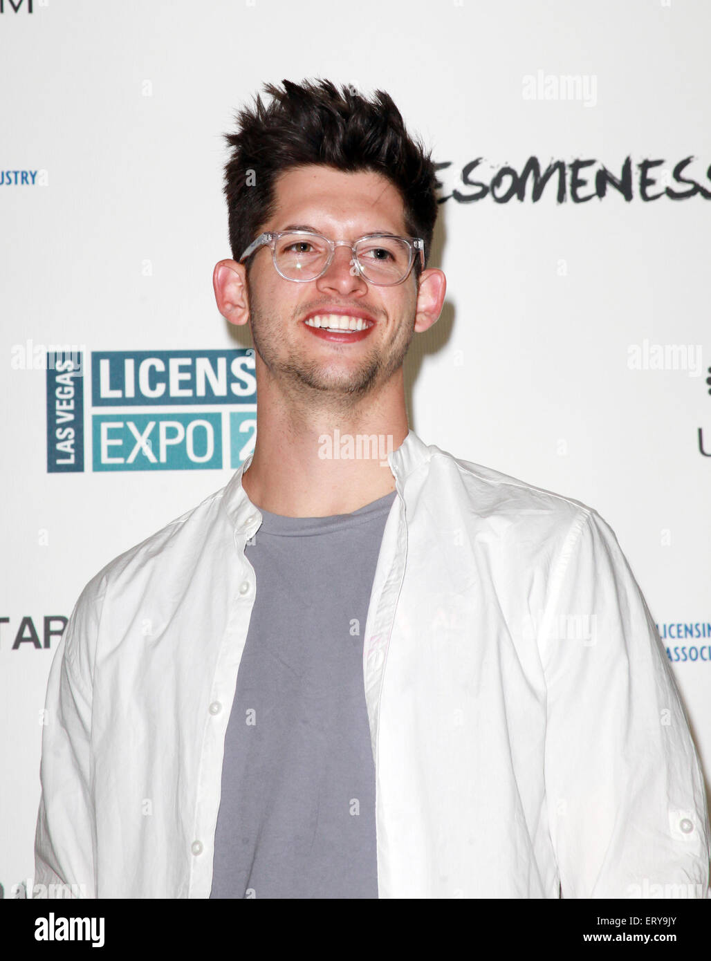 Las Vegas, Nevada, USA. 9th June, 2015. Actor Hunter March makes an ...
