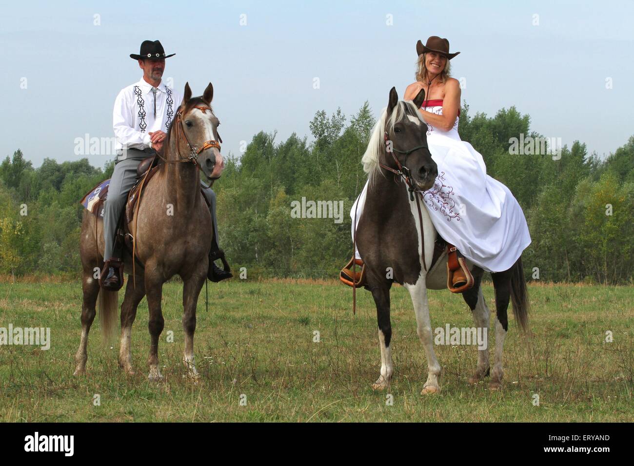 American cowboy riding horses hi-res stock photography and images - Alamy