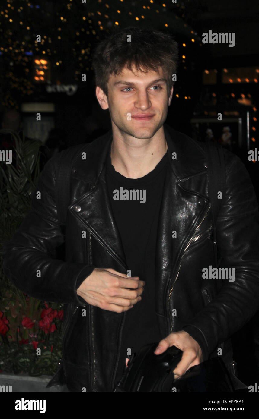 Actor Keegan Allen goes shopping at The Grove, carrying a motorcycle ...