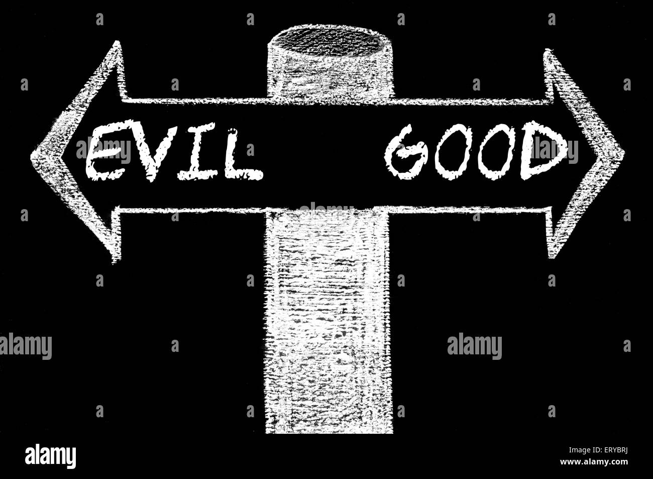 Versus evil Black and White Stock Photos & Images - Alamy
