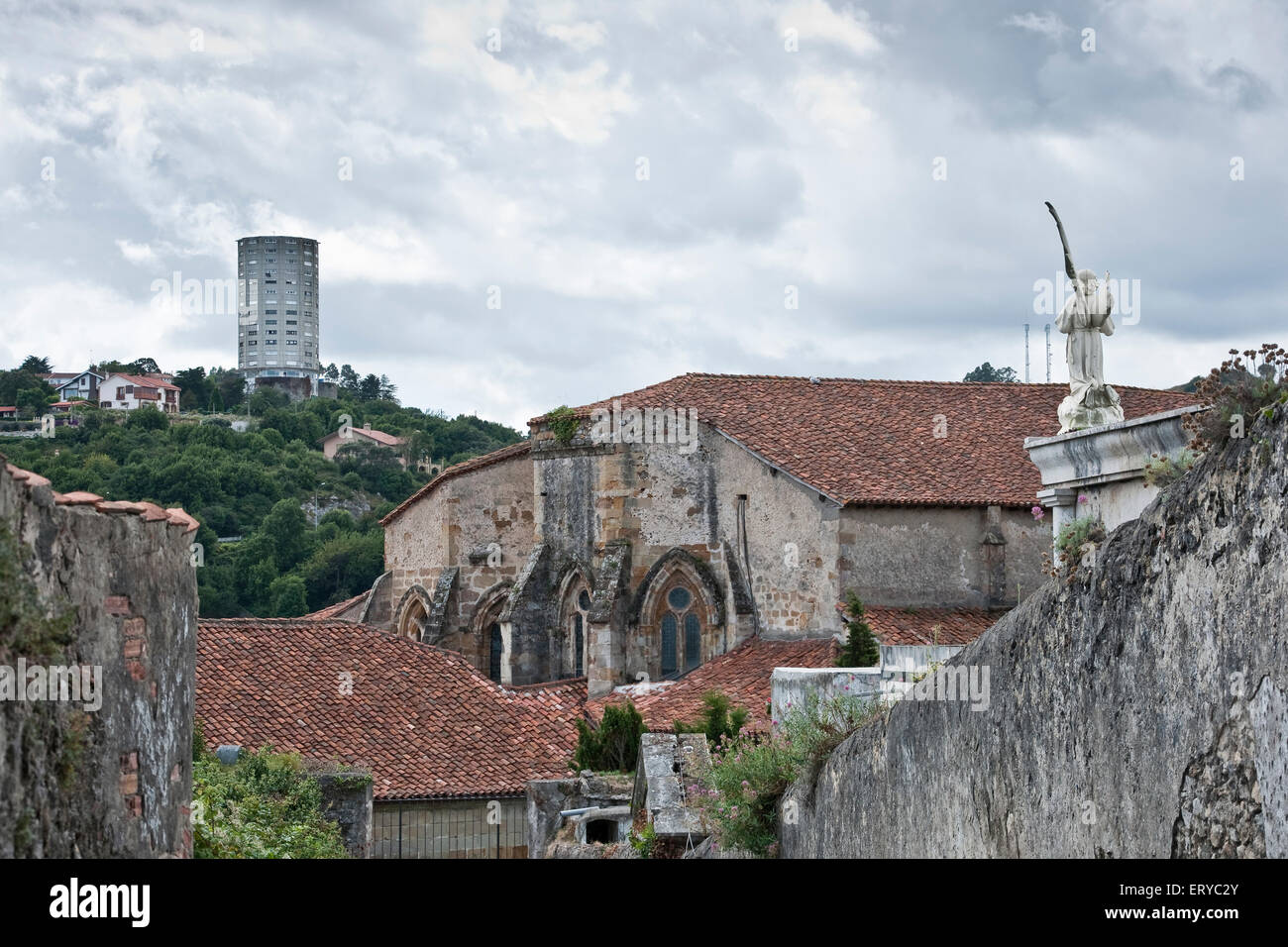 Church of St. Mary of the Assumption in Laredo, Spain Stock Photo - Alamy
