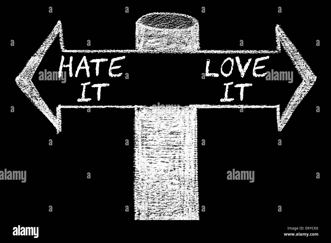 Love hate symbol Black and White Stock Photos & Images - Alamy