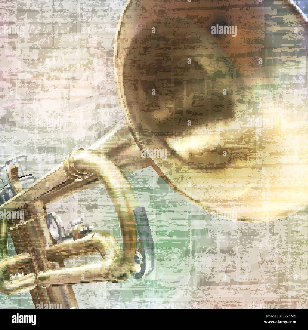 White trumpet flower Stock Vector Images - Alamy