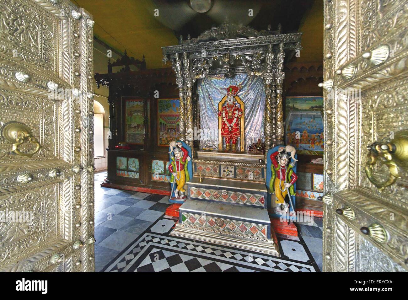 Idol of Ghanshyam Maharaj ; Swaminarayan temple ; Chhapaiya near ...