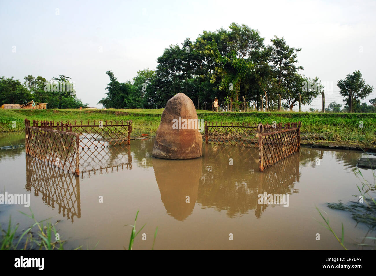 Ashoka stupa pillar ; UNESCO World Heritage ; birthplace of Krakuchanda ...
