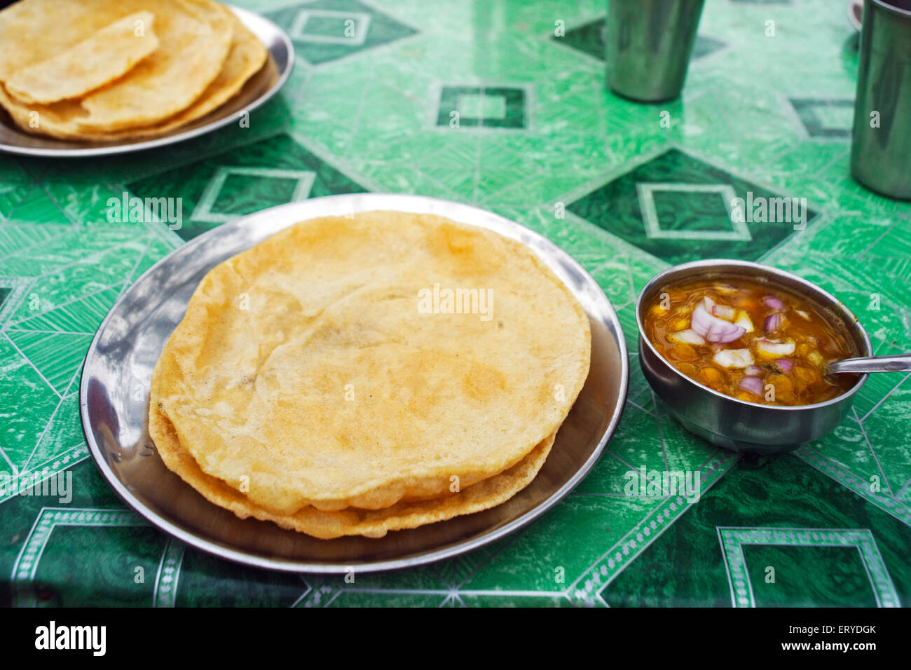 Chole bhature ; Dhaba food ; Lumbini ; Nepal Stock Photo - Alamy