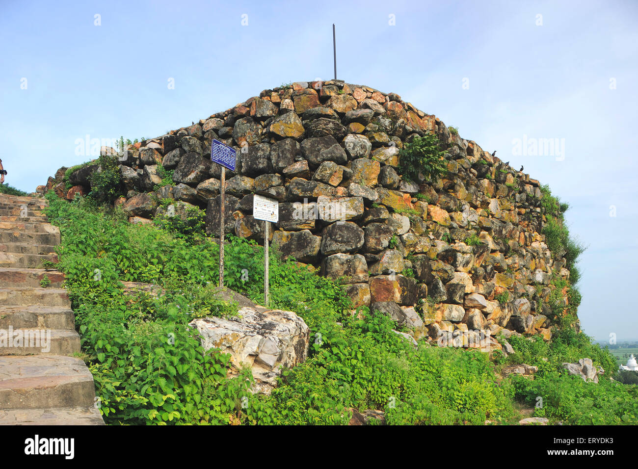 Buddhist stupa with blue sky hi-res stock photography and images - Alamy