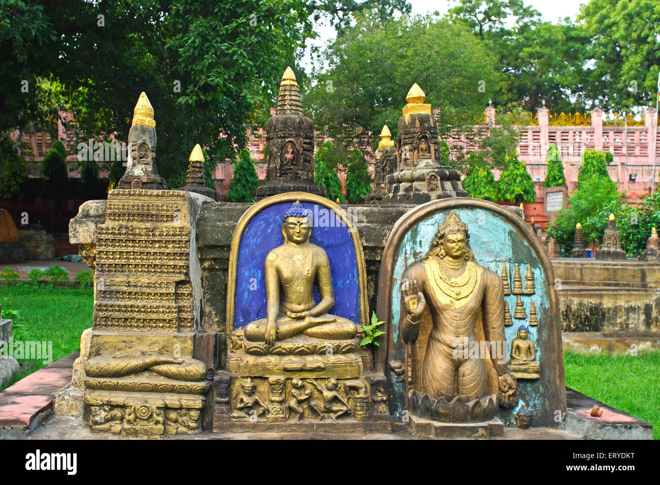 Statue of Lord Buddha at UNESCO World heritage Mahabodhi temple ...
